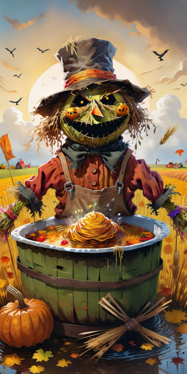 Evil scarecrow and good scarec | image created by JClive9988 | Tensor.Art