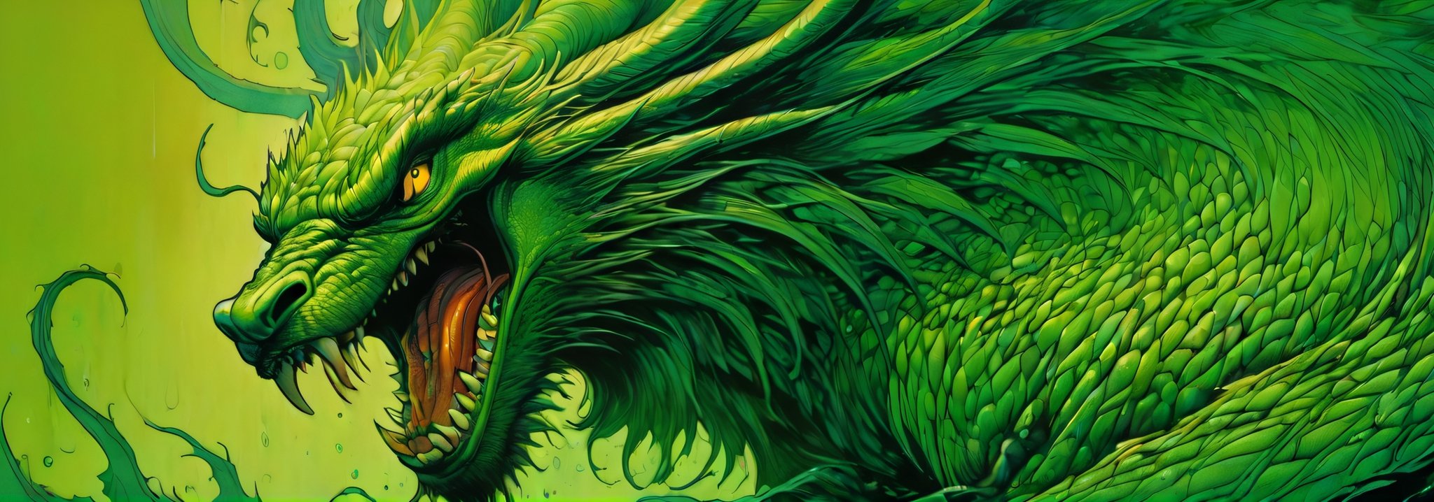 GREEN DRAGON | image created by REDVAPOR | Tensor.Art