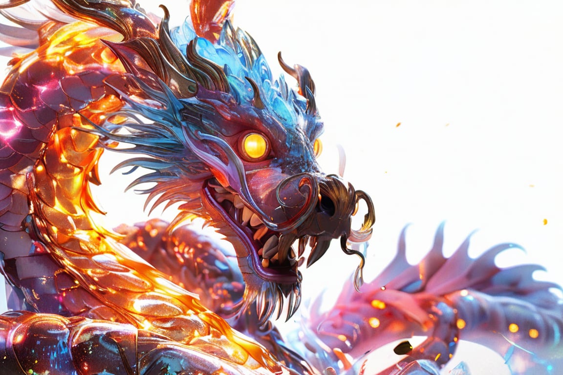 A shining chinese dragon with | image created by gohgohgoh-ha | Tensor.Art