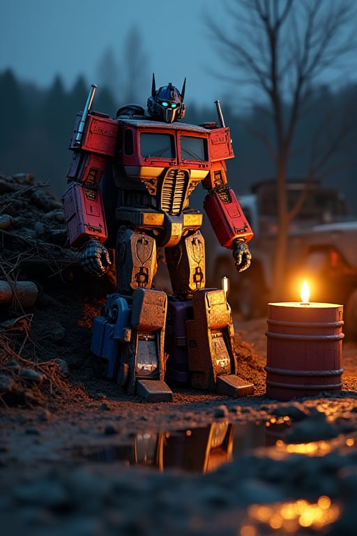 Optimus once in his prime | image created by UntunedUniverse | Tensor.Art