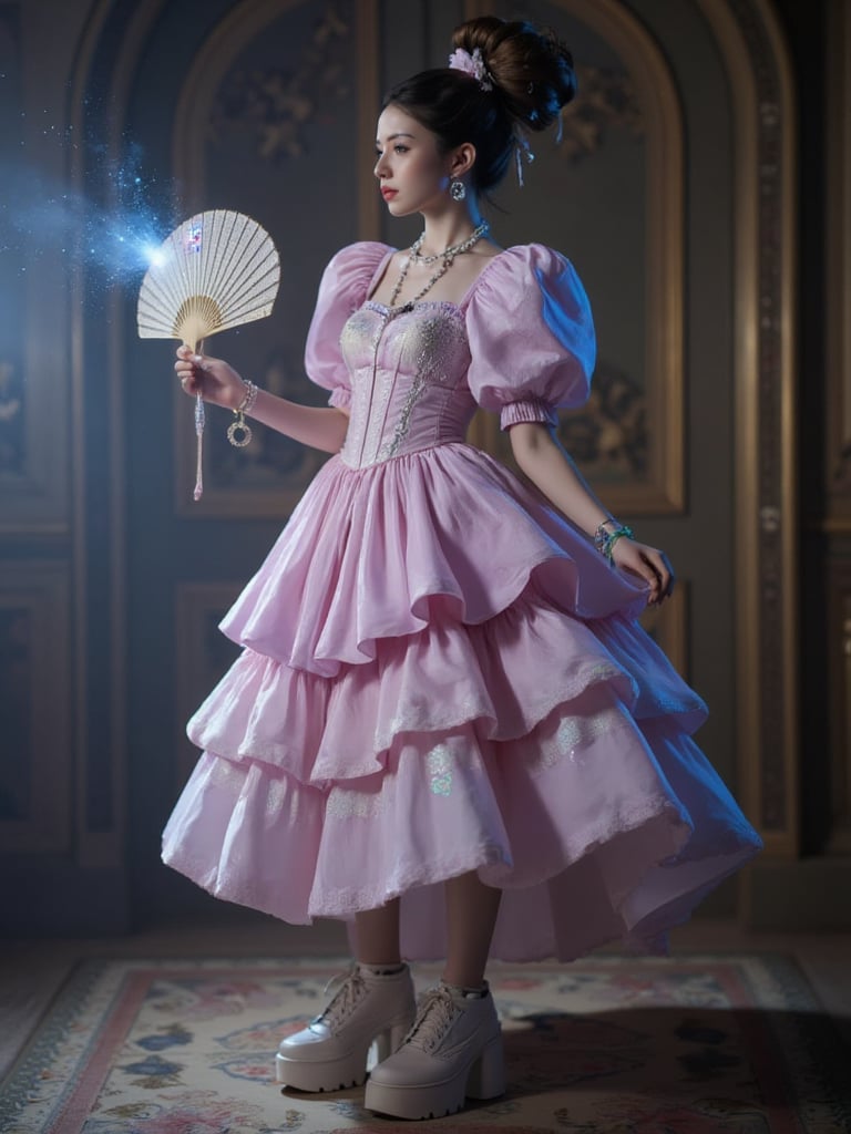 In a dimly lit chamber with or | image created by Diable | Tensor.Art