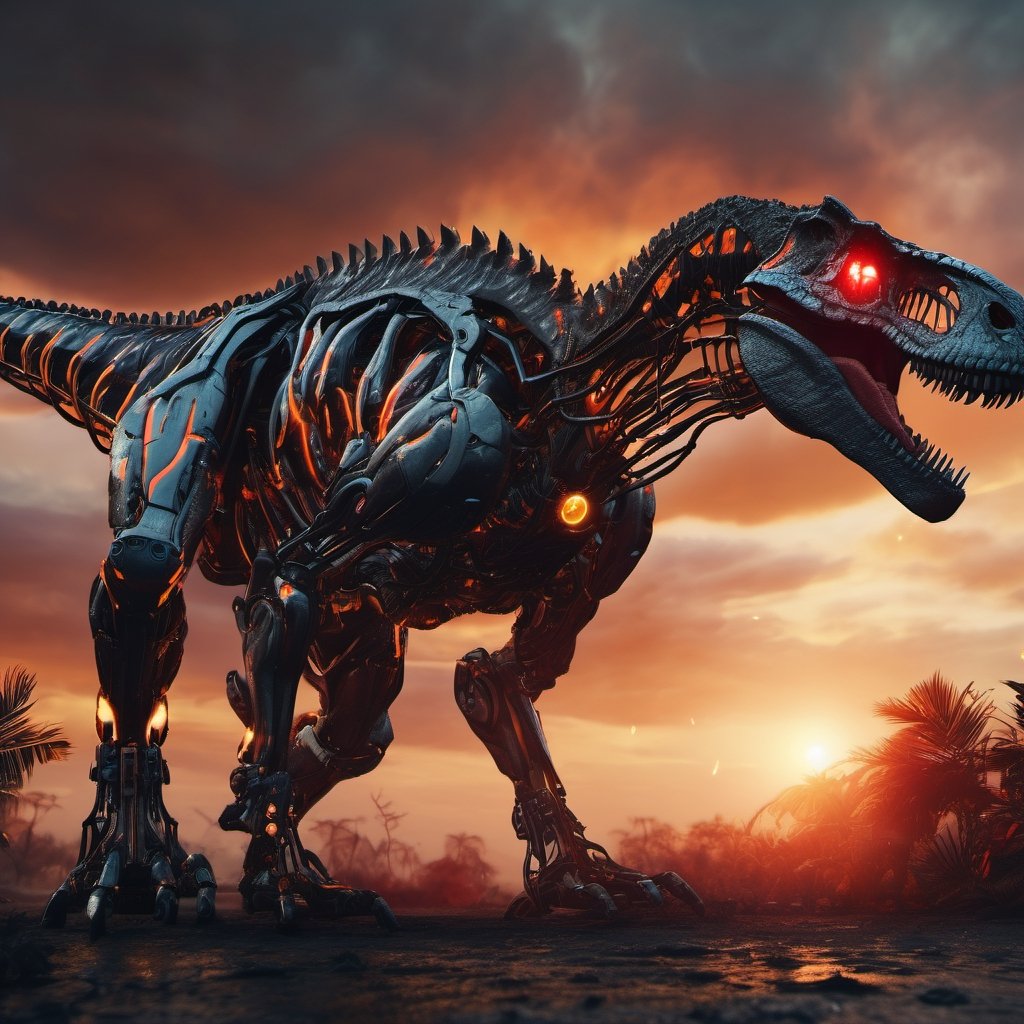 Create Biomechanical Tyrannosa | image created by user_Engine Model ...