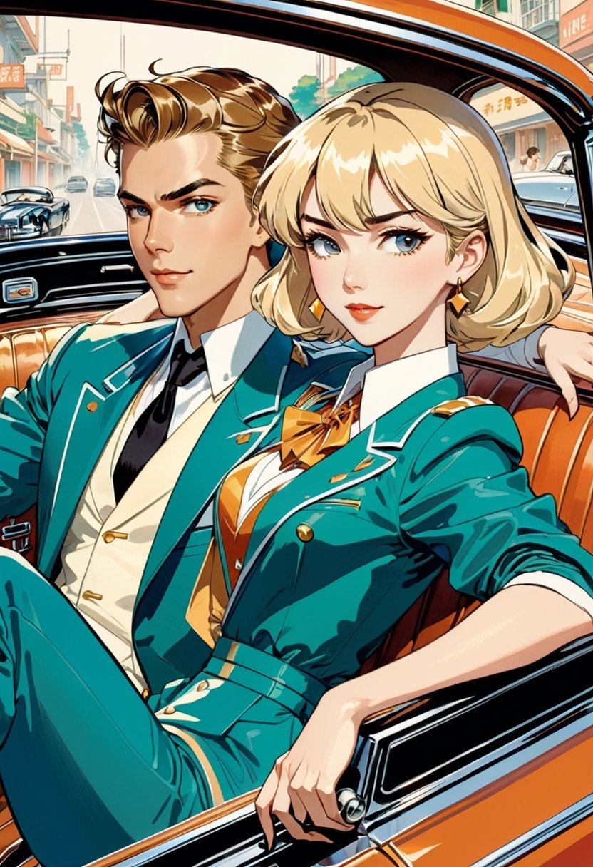 Couple cruising (StarlightXL) | image created by NobodyButMeow | Tensor.Art