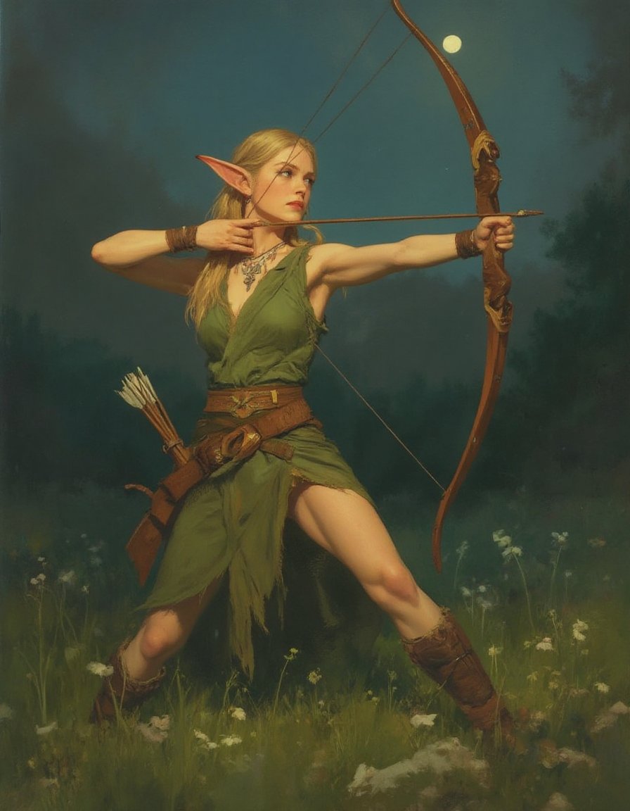 fantasy painting of a graceful | image created by EldritchAdam | Tensor.Art