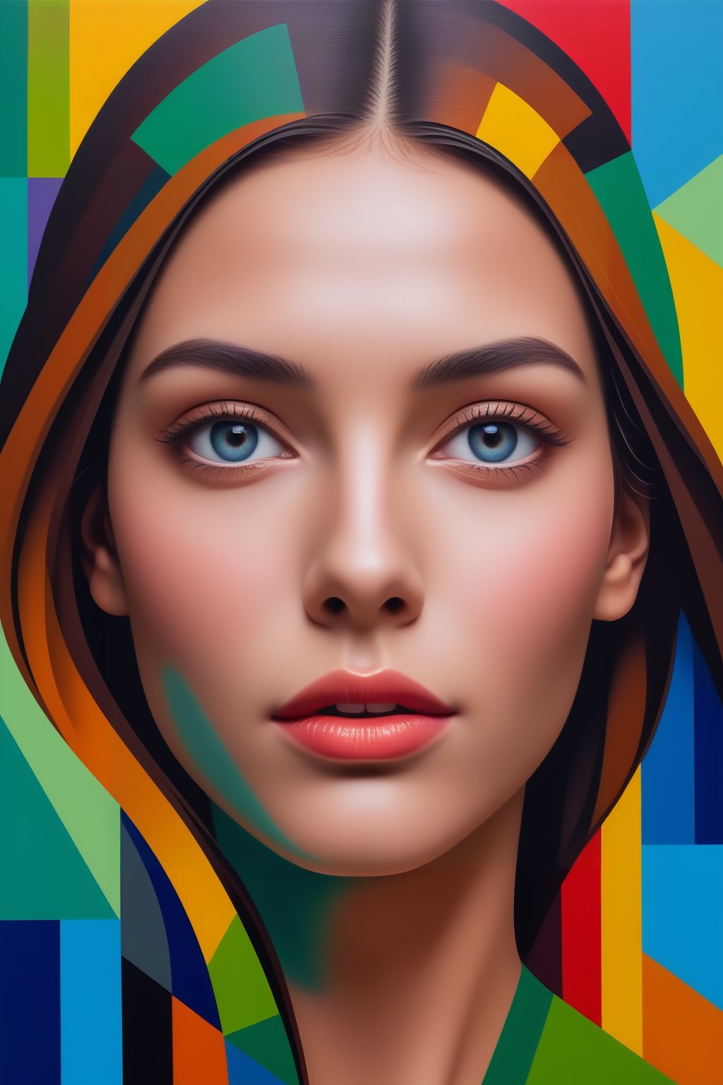 portrait of the face of a youn | image created by Servibot | Tensor.Art
