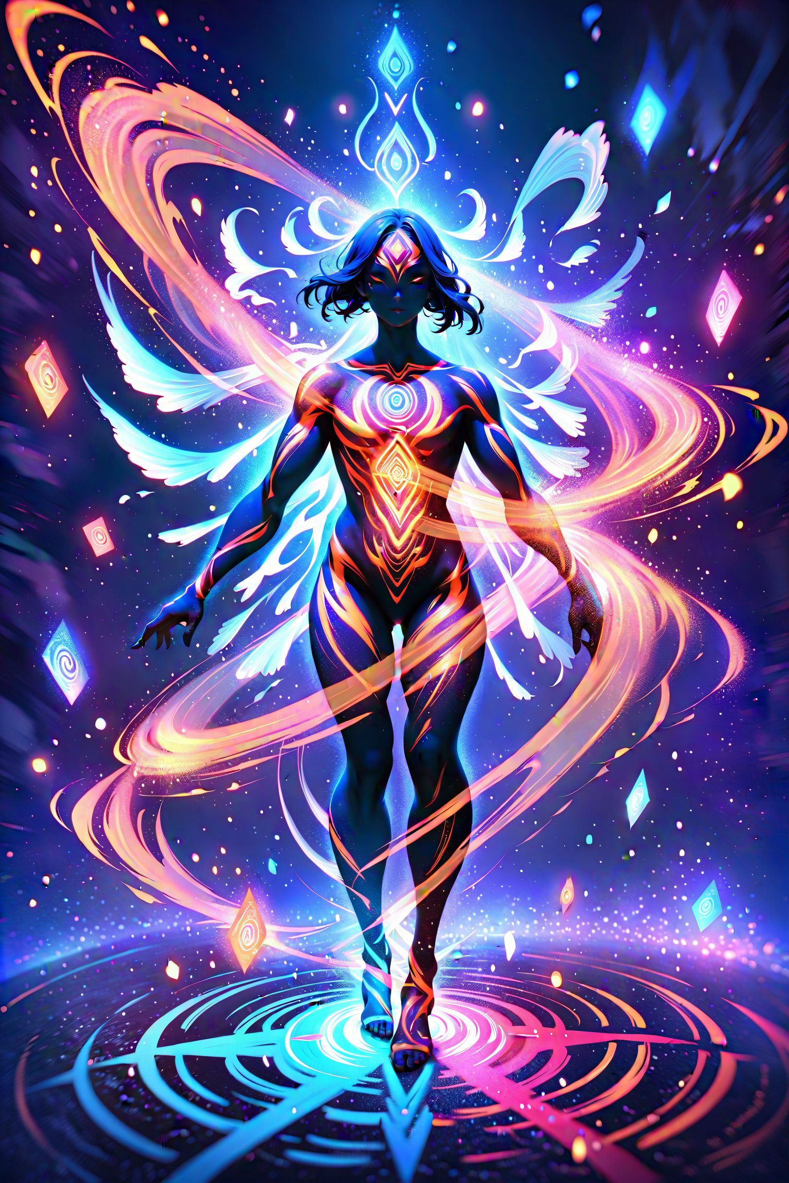 visionary art ,pen art, symme | image created by AstiaGoldenFox ...