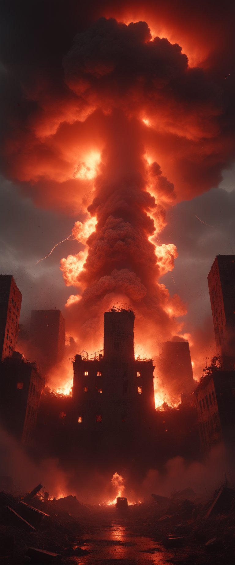 sky covered in the mushroom of | image created by user ...