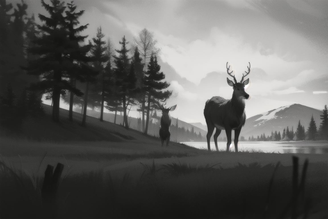 monochrome, greyscale, no huma | image created by AI | Tensor.Art