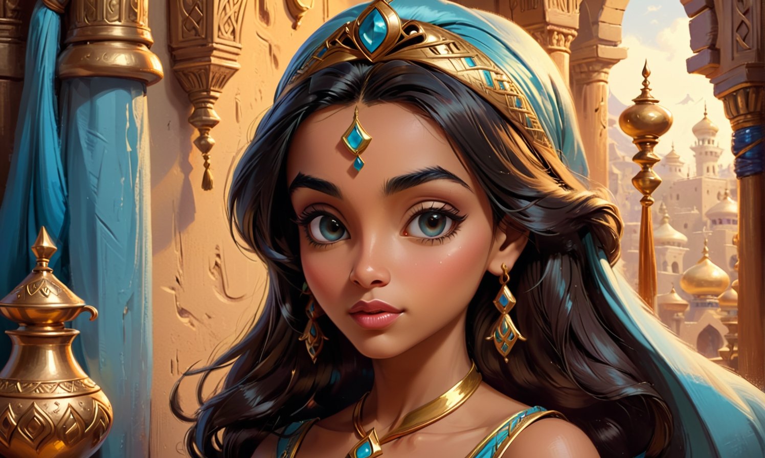 Princess Jasmine from the movi | image created by Baseta Tube | Tensor.Art