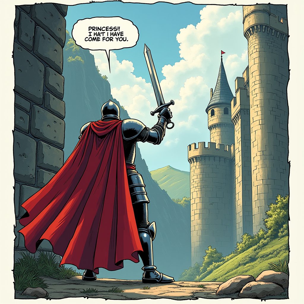 The panel shows a male knight | image created by PepeZ | Tensor.Art
