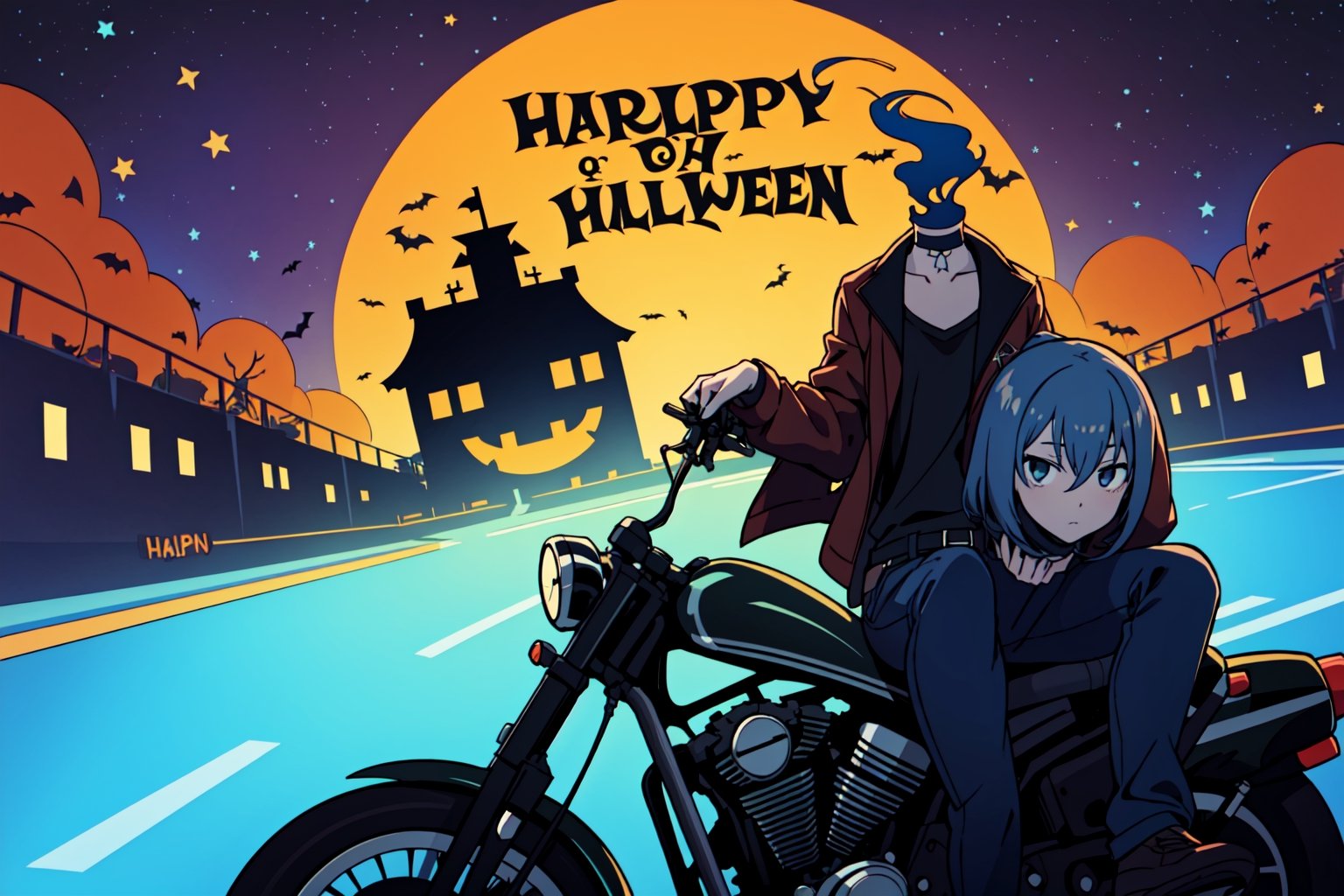 Dullahan driving? : ). Happy H | image created by yanagid | Tensor.Art