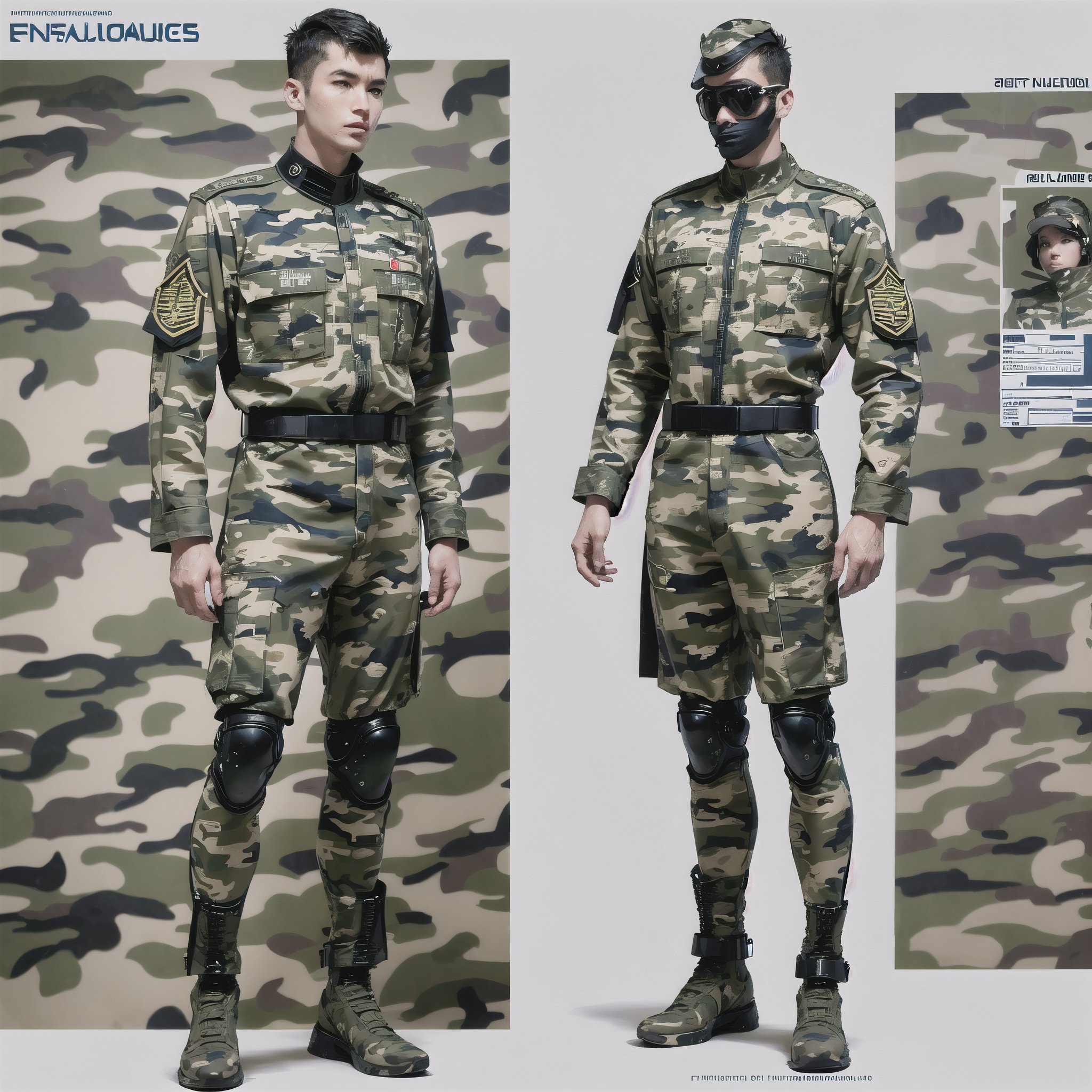 Various camouflage military un | image created by Whimsical Artist ...