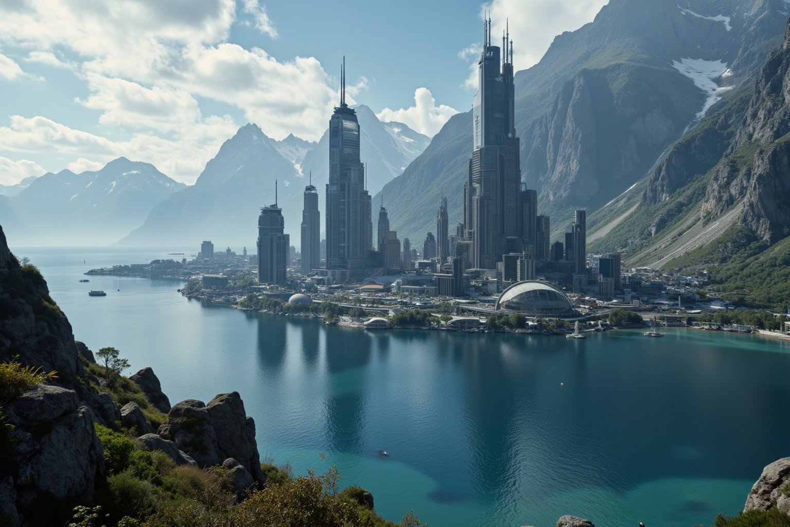 Various Futuristic Sci-fi citi | image created by Whimsical Artist ...