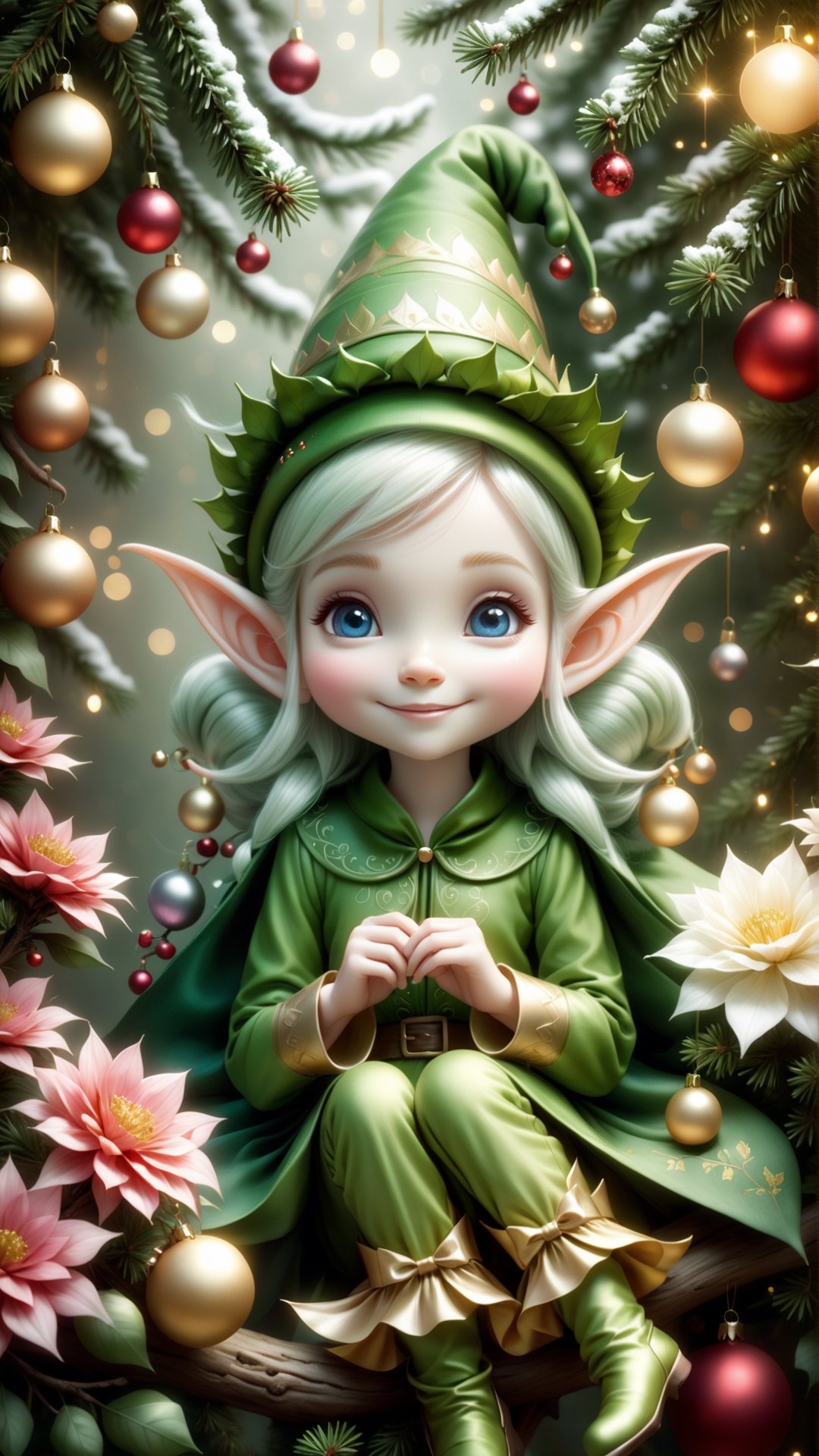 Christmas elf | image created by Grace Jian ai | Tensor.Art