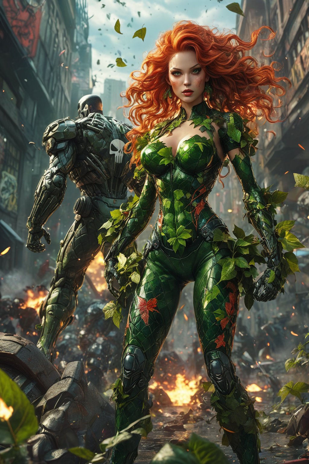action pose, full body, Fusion | image created by Tacalop | Tensor.Art