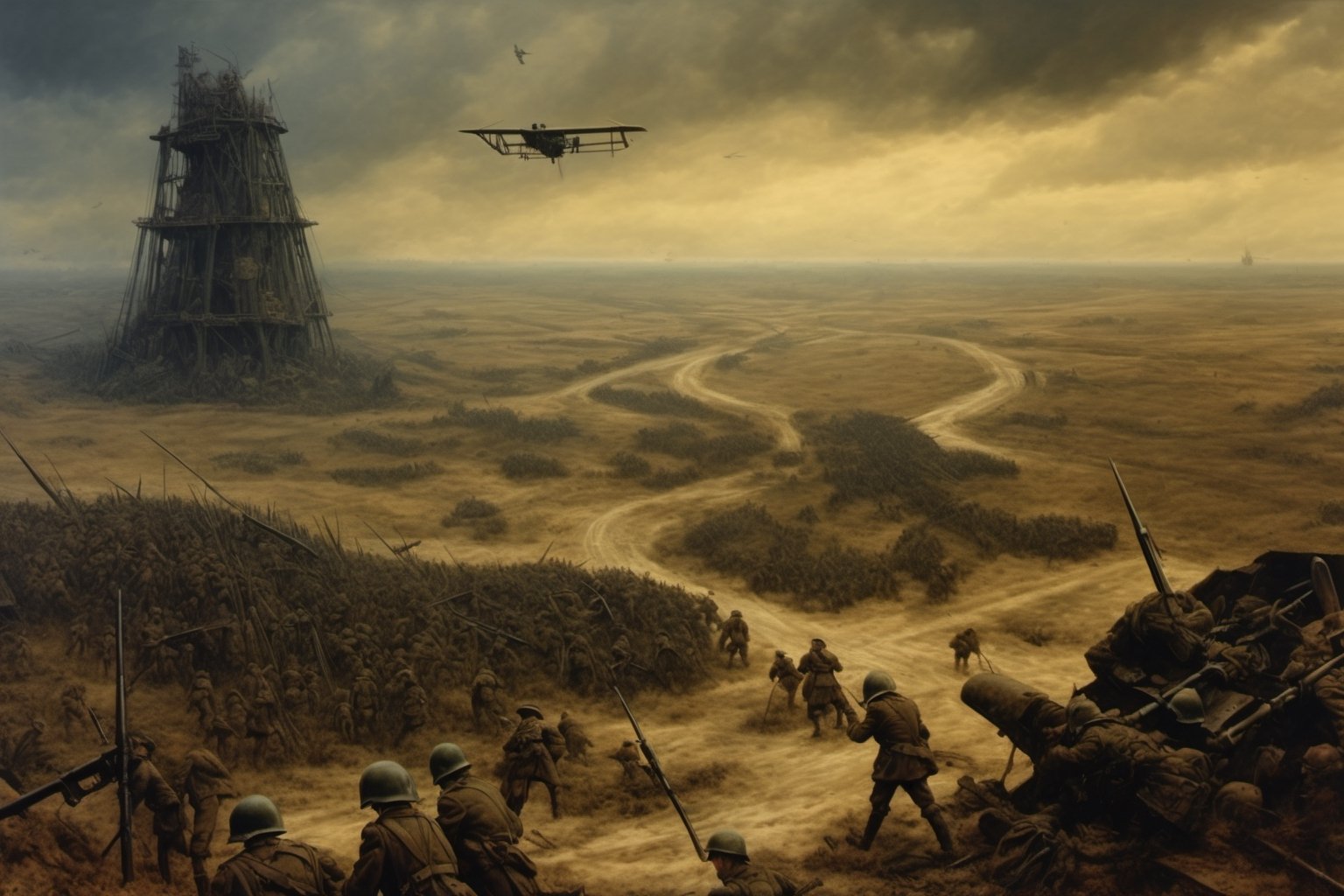 battlefield | image created by doorskim | Tensor.Art