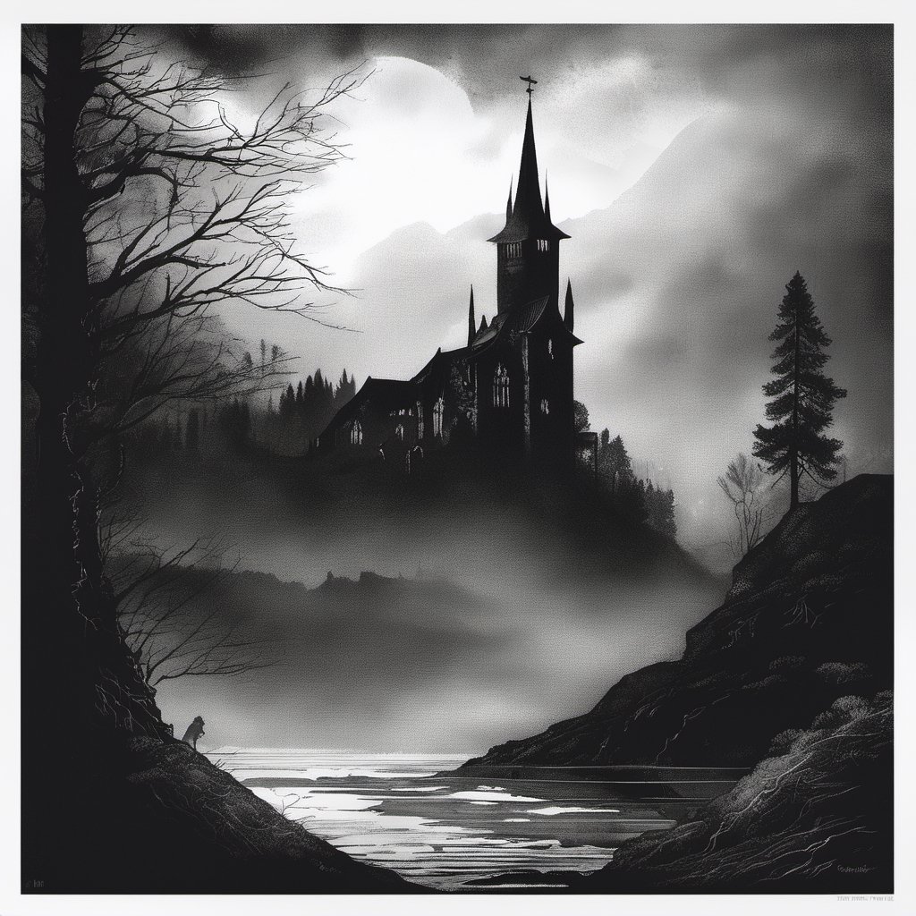 A ghostly view | image created by winterhtech | Tensor.Art