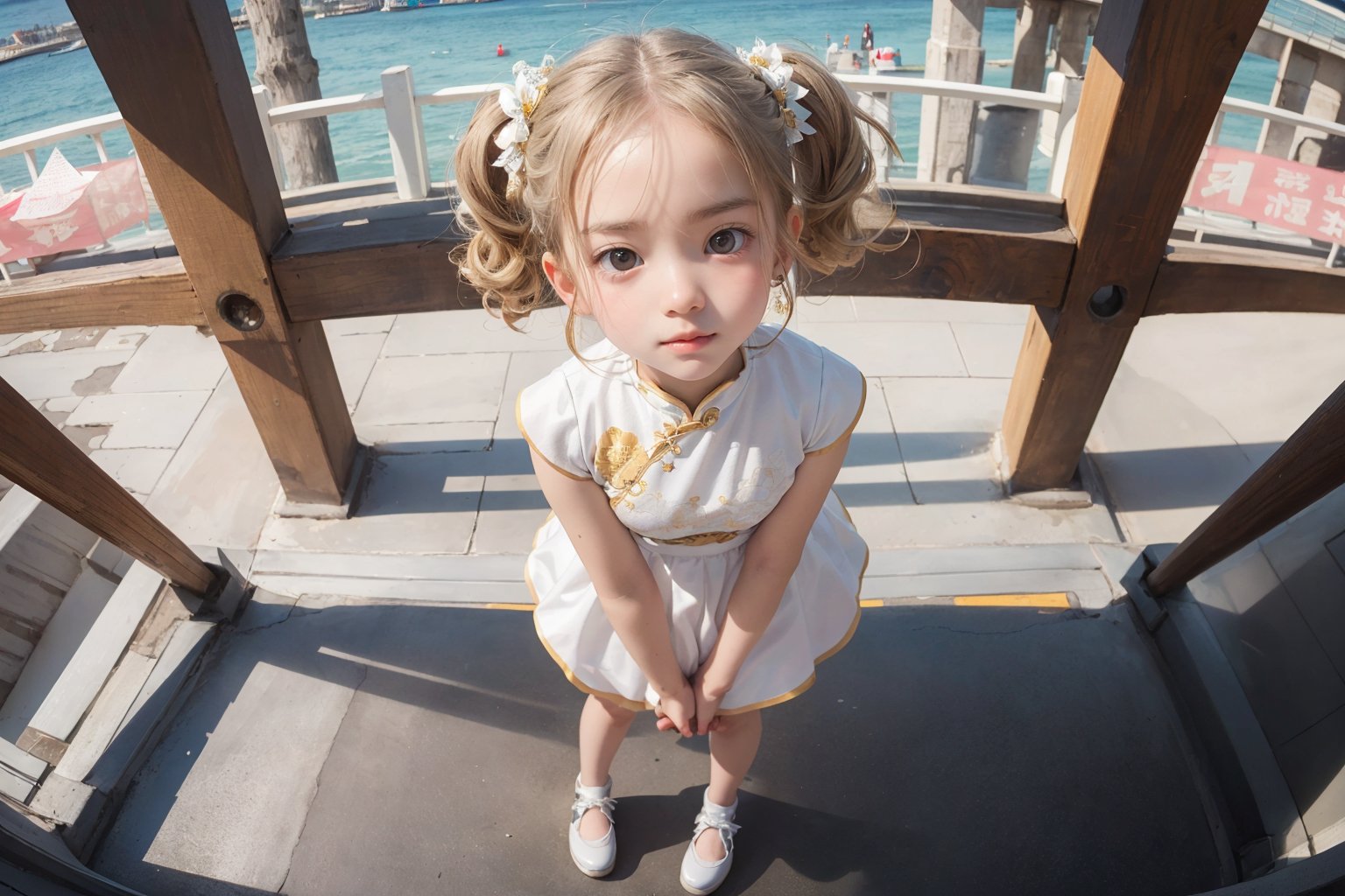 Envision a cute little girl, w | image created by LUCIAN | Tensor.Art