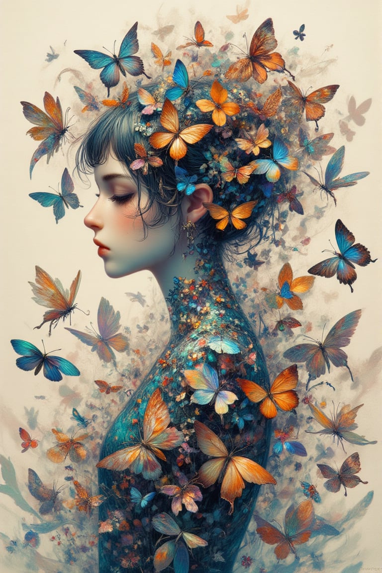 entangled art,gold leaf drawin | image created by wewunwun | Tensor.Art
