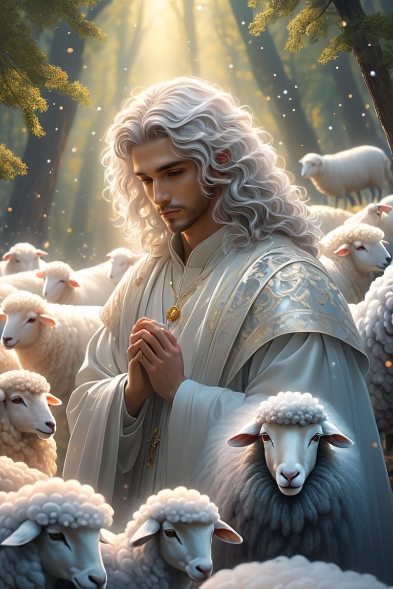 A sheep has gone missing. Shep | image created by Mary嬋 | Tensor.Art