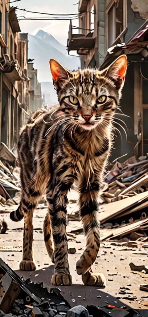 cat in earthquake (it wasn't w | image created by Kennydead | Tensor.Art