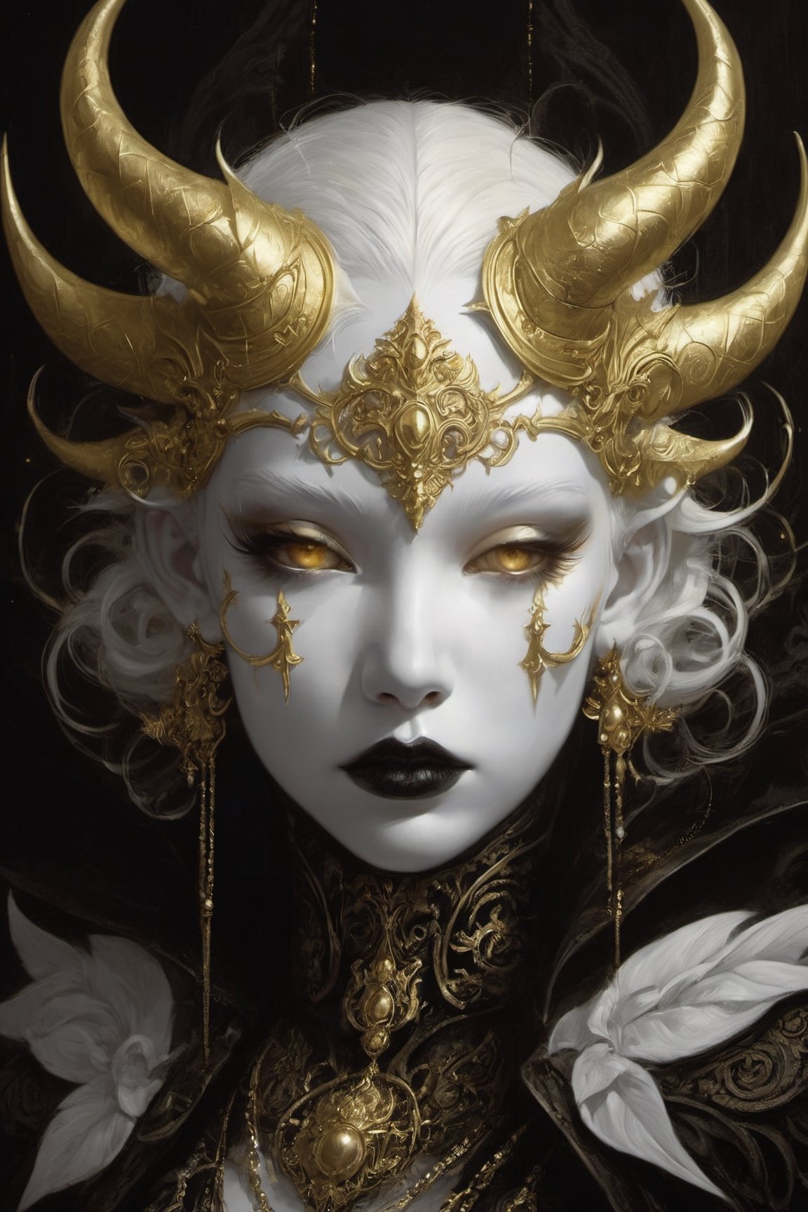 1girl,.albino demon little que | image created by SometimesWitchy ...
