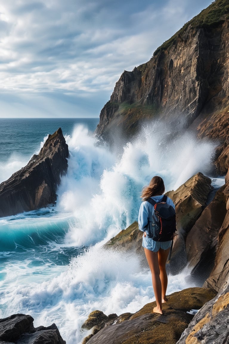 cliff coast | image created by Aiartmanager | Tensor.Art
