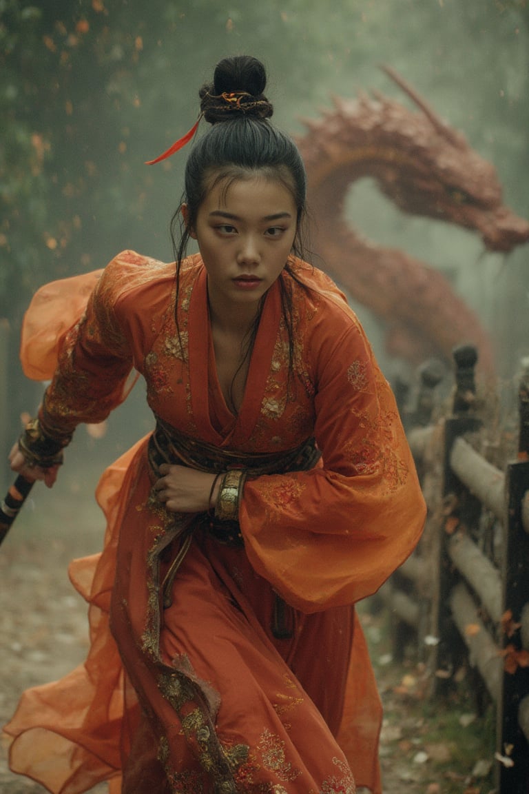 A photograph of a wuxia fantas | image created by user_Pejotl2607 ...