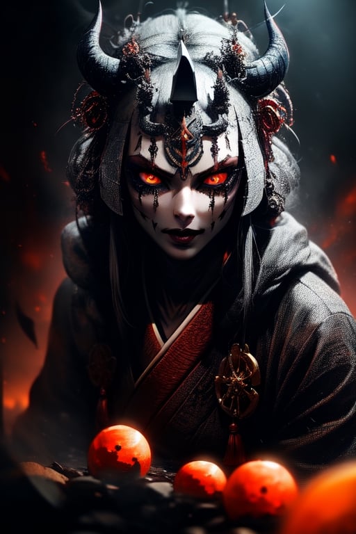 Ilustraction of demon samurai | image created by Castle of Dark ...