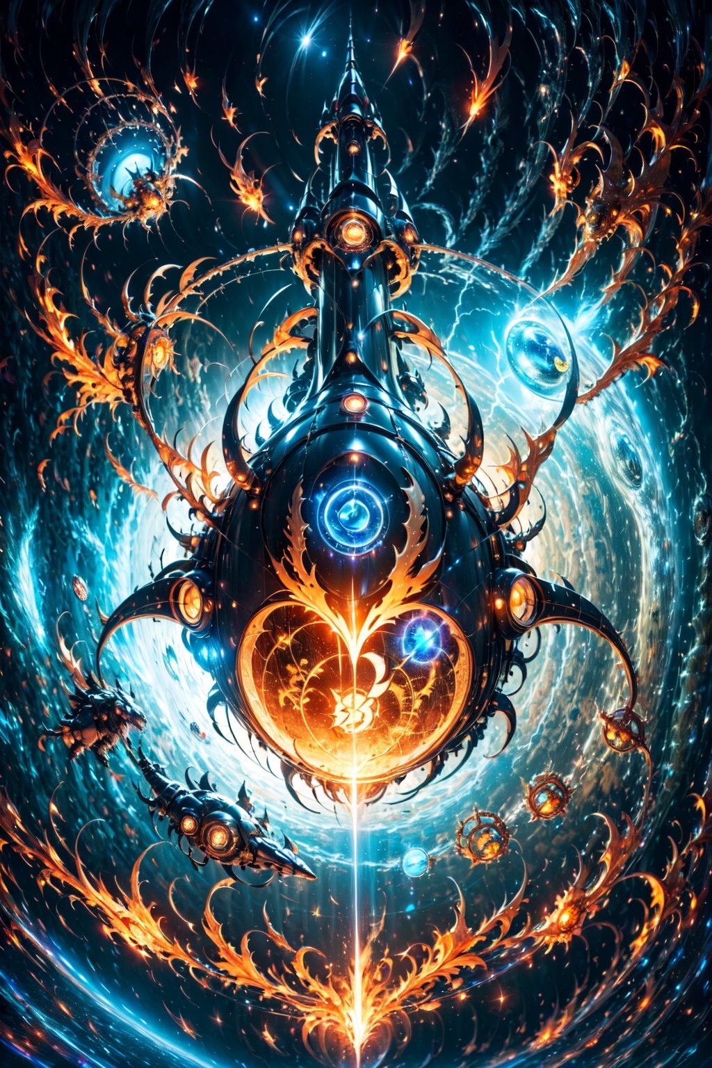 spaceship,Mythical world | image created by ghostwolfthree | Tensor.Art