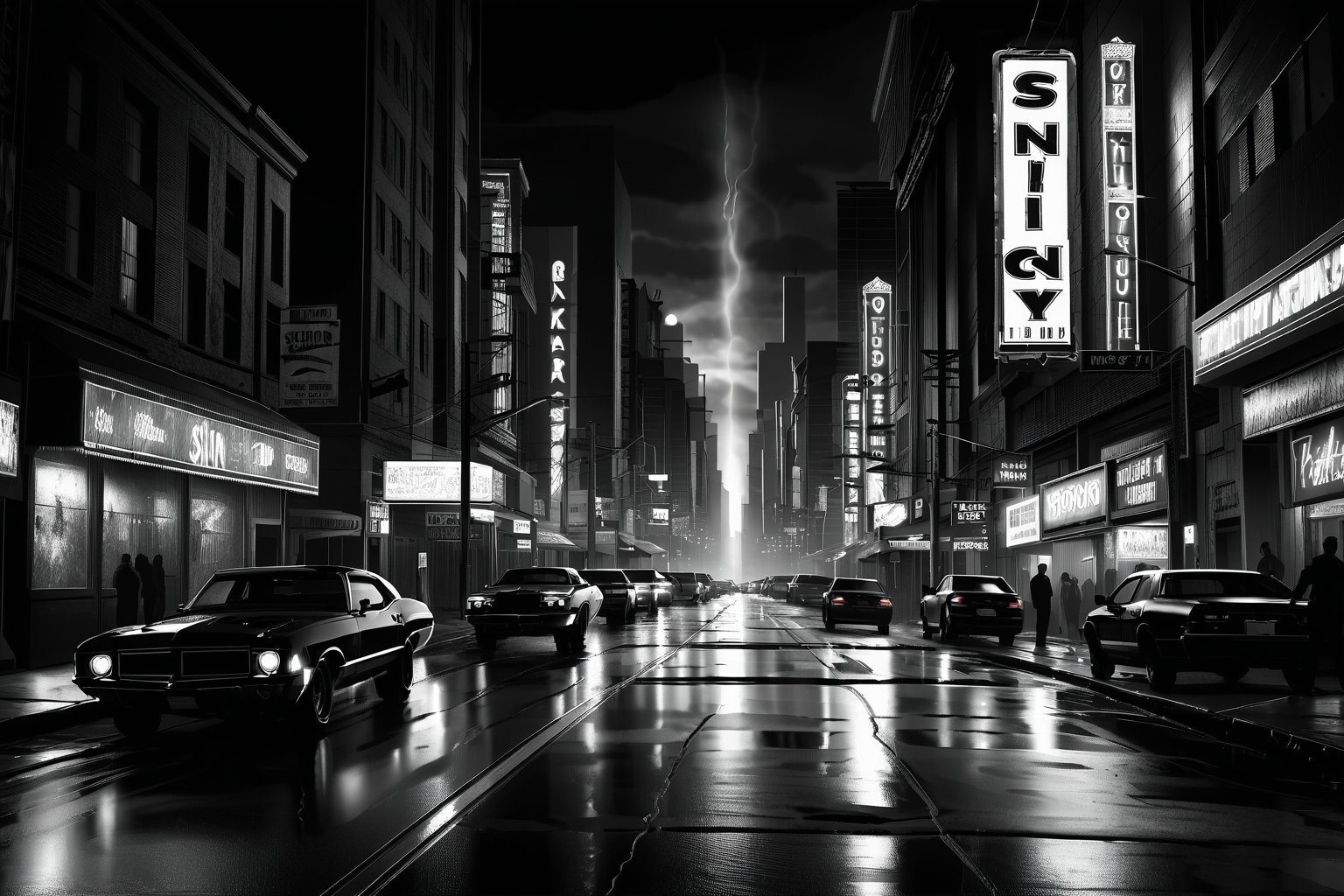 Sin City | image created by evgeny_kozlov | Tensor.Art