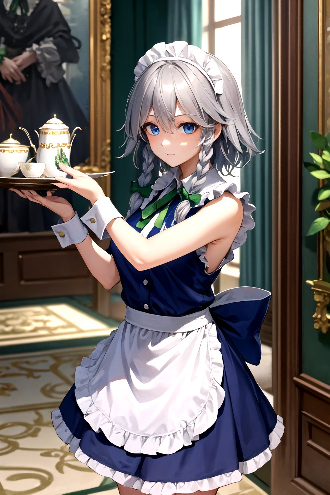 Sakuya Izayoi (Touhou Project) | image created by UthaiYama | Tensor.Art