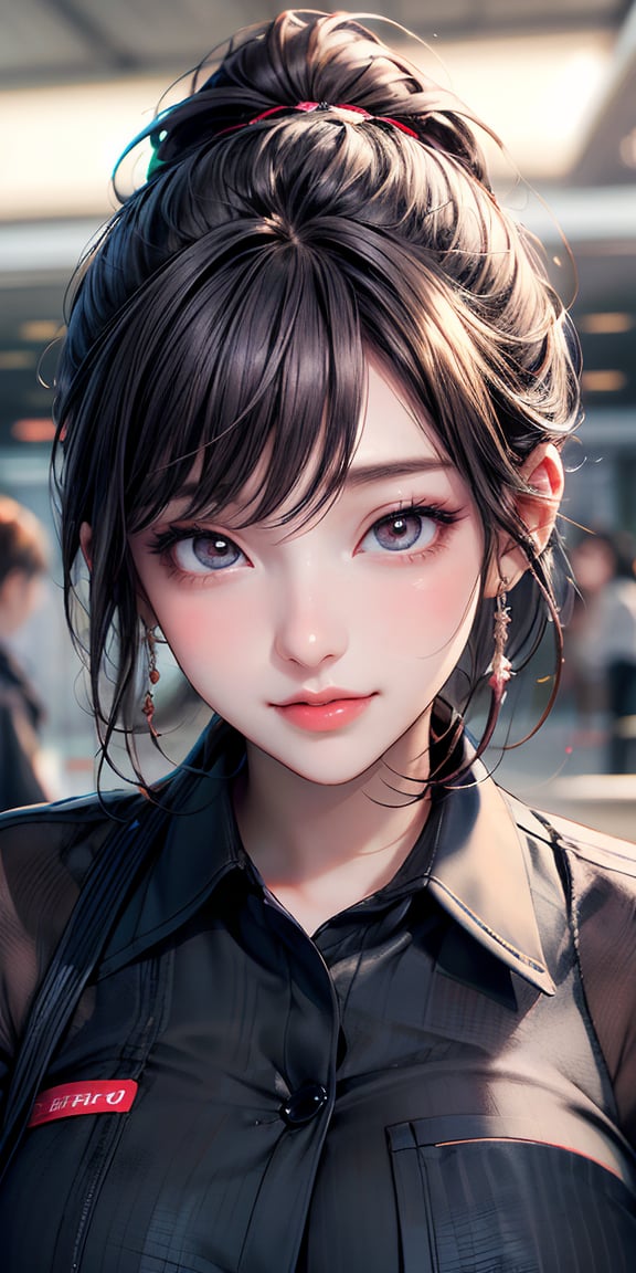 Beautiful flight attendant、Cut | image created by MHL | Tensor.Art