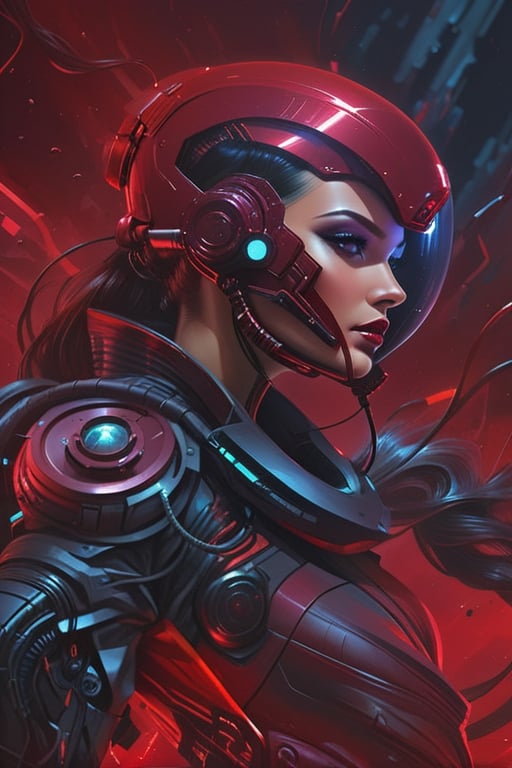 Luis Duarte Art - Crimson Sci | image created by Luis Duarte | Tensor.Art