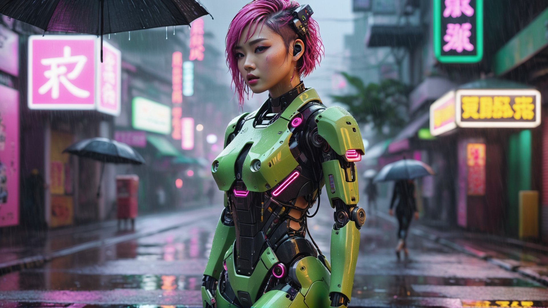 Cyberpunk Robot Girls | image created by shenAnIgans | Tensor.Art