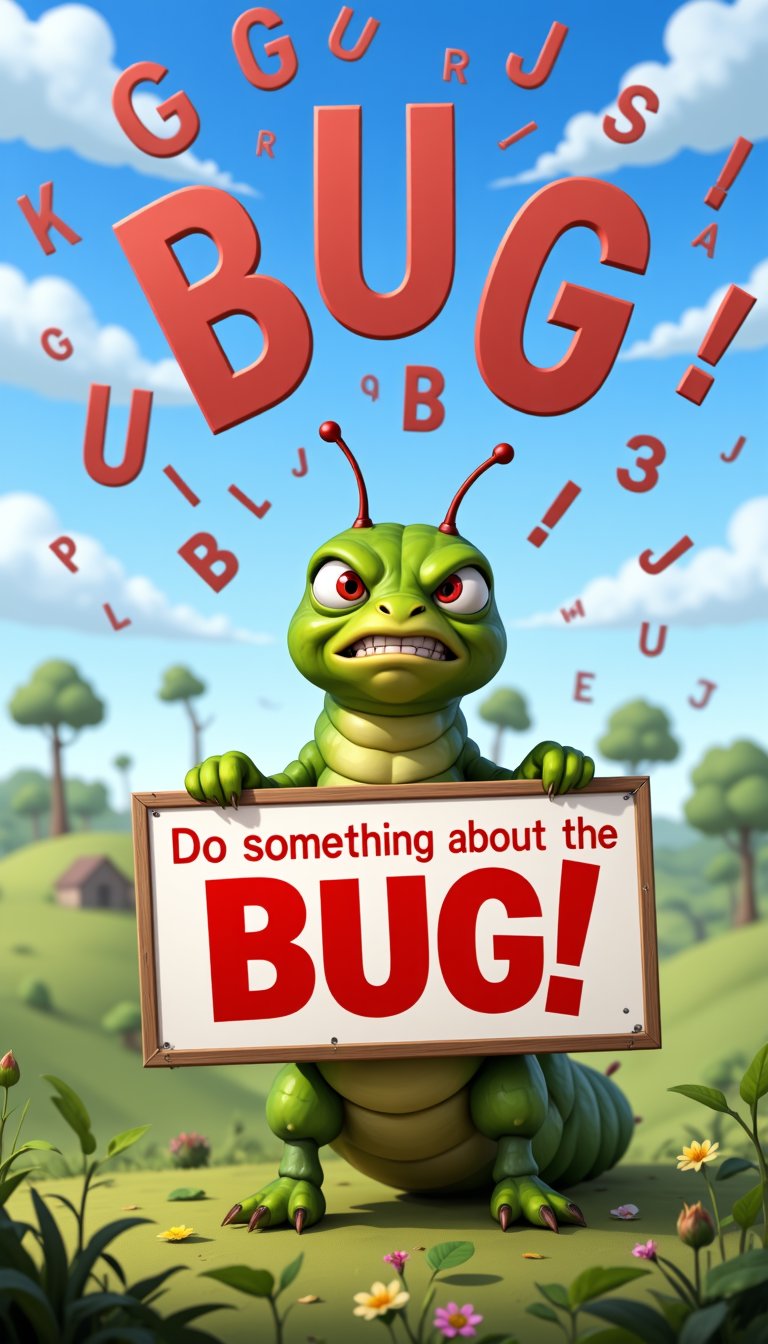 "Do something about the BUG!" | image created by Neo_Ryo | Tensor.Art