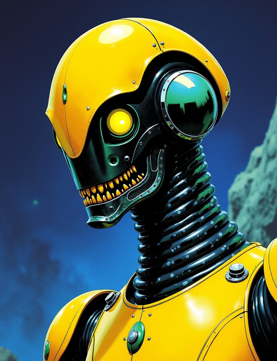 retro sci-fi | image created by Crystalballmech | Tensor.Art