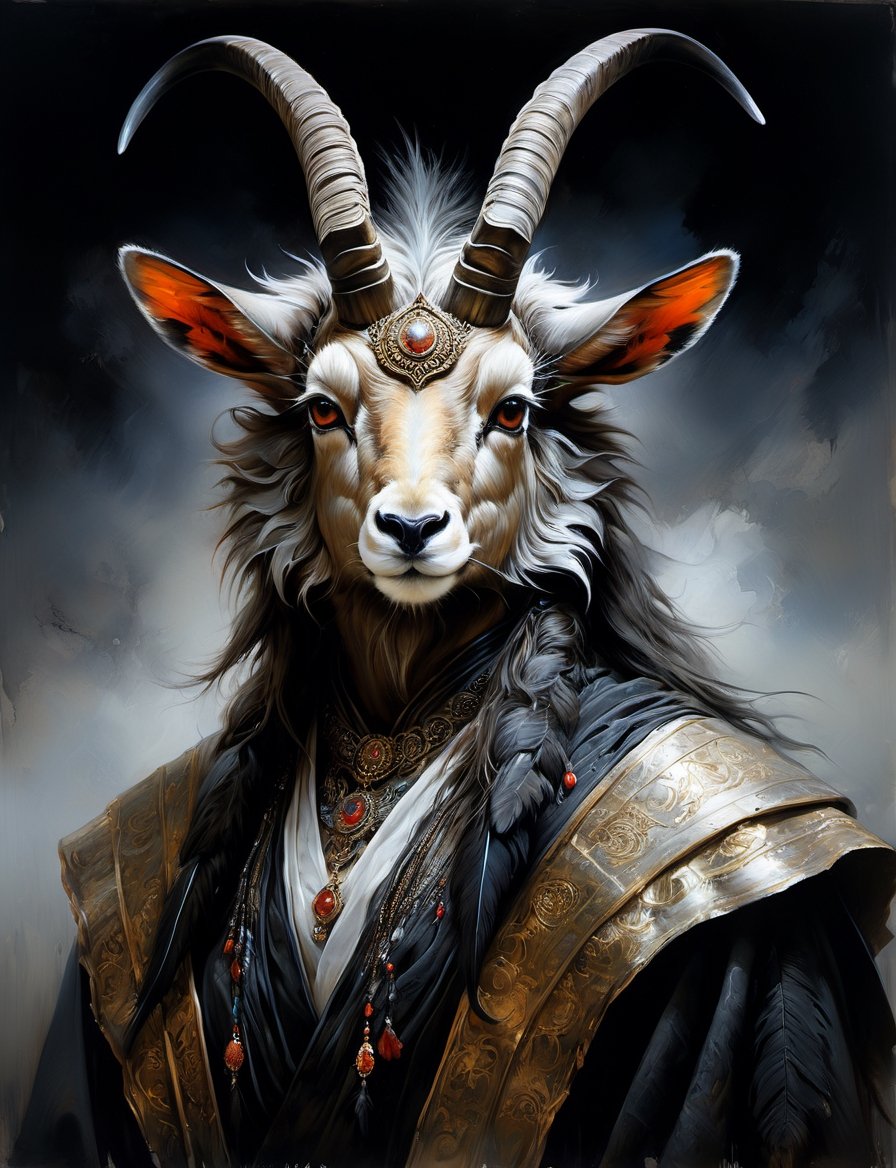 creature painting portraits | image created by Crystalballmech | Tensor.Art