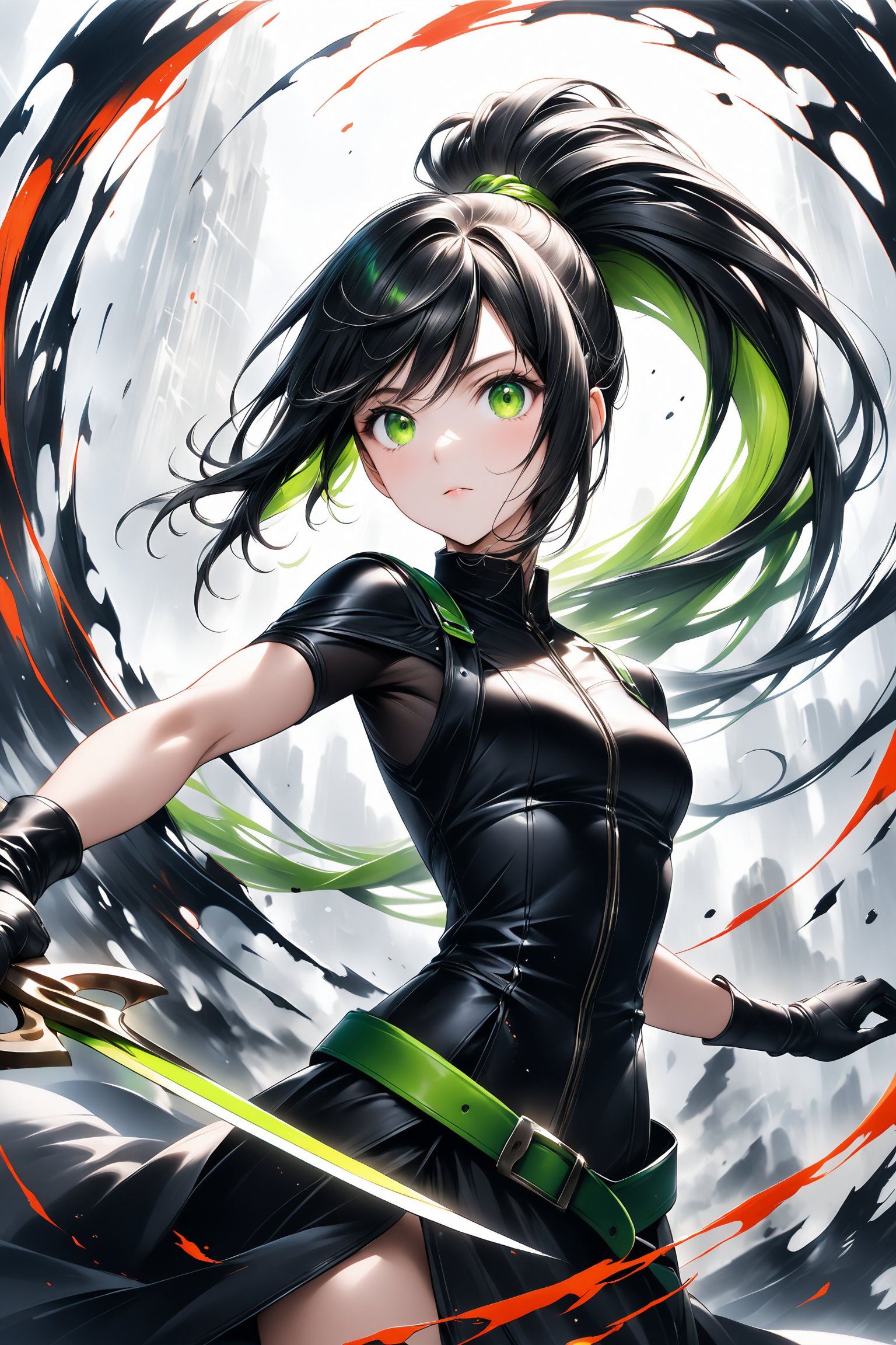 A dynamic Anime-style illustra | image created by JSP | Tensor.Art