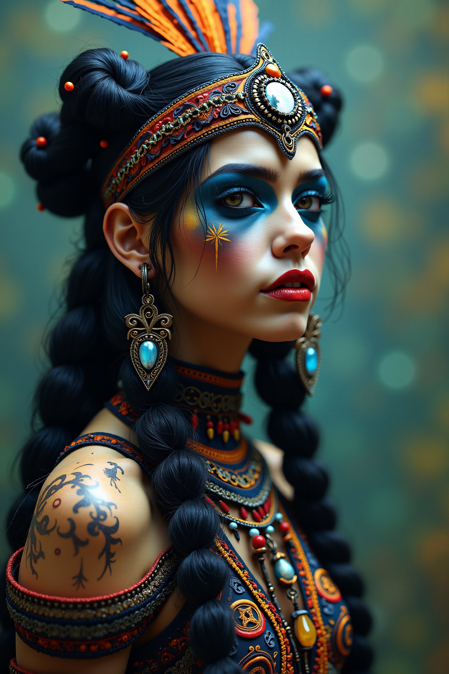 Shamanistic Beauty | image created by DariaVerse | Tensor.Art