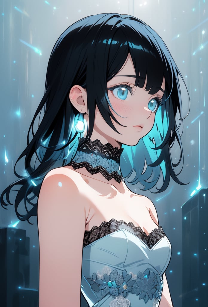 (light blue Color lighting:1.5 | image created by suko | Tensor.Art