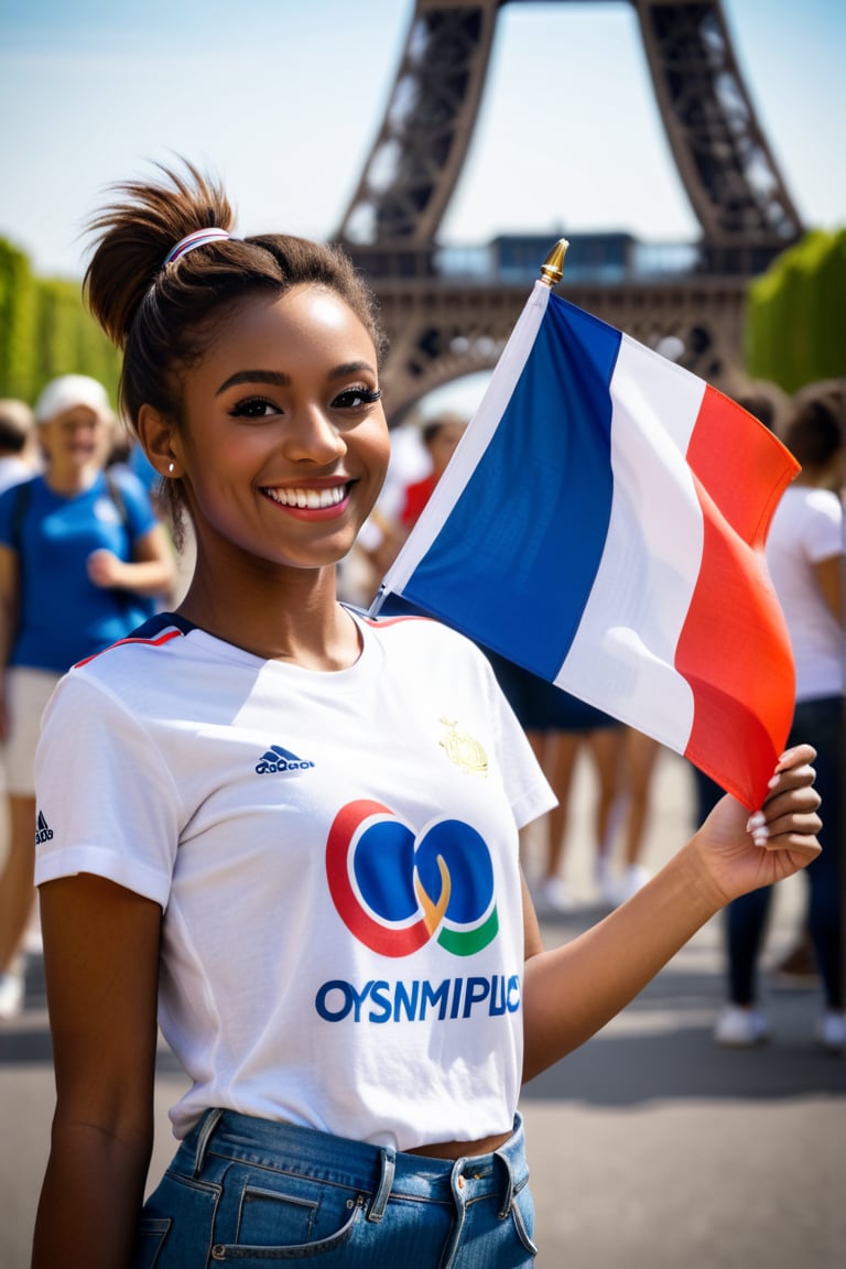 French girl cheering (11 image | image created by Geardrg | Tensor.Art