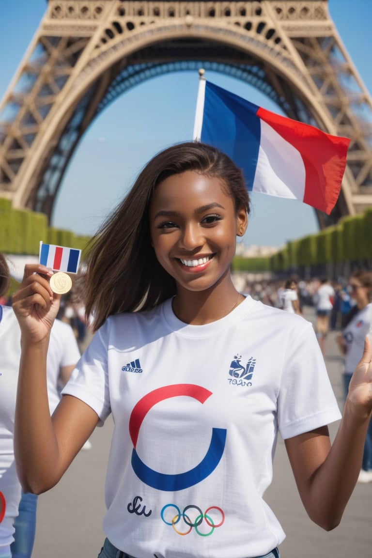French girl cheering (11 image | image created by Geardrg | Tensor.Art