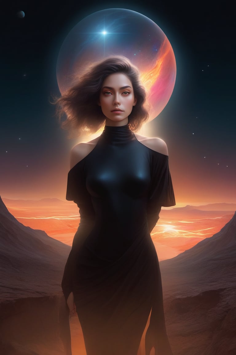 A Cosmic Woman | image created by VisionBlue | Tensor.Art