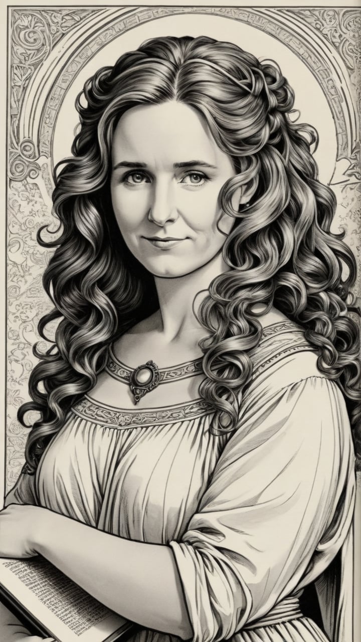 Goddess Hebe classic sketches | image created by VisionBlue | Tensor.Art