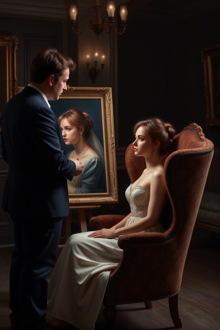 Artist and his model | image created by TALON | Tensor.Art