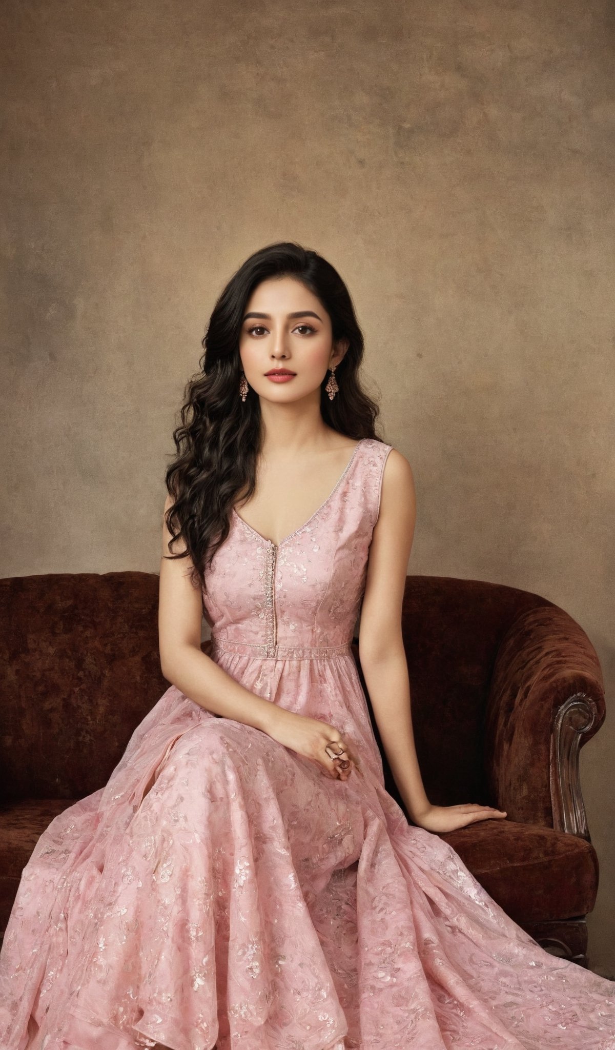 A young girl, clad in an elega | image created by Imageized | Tensor.Art