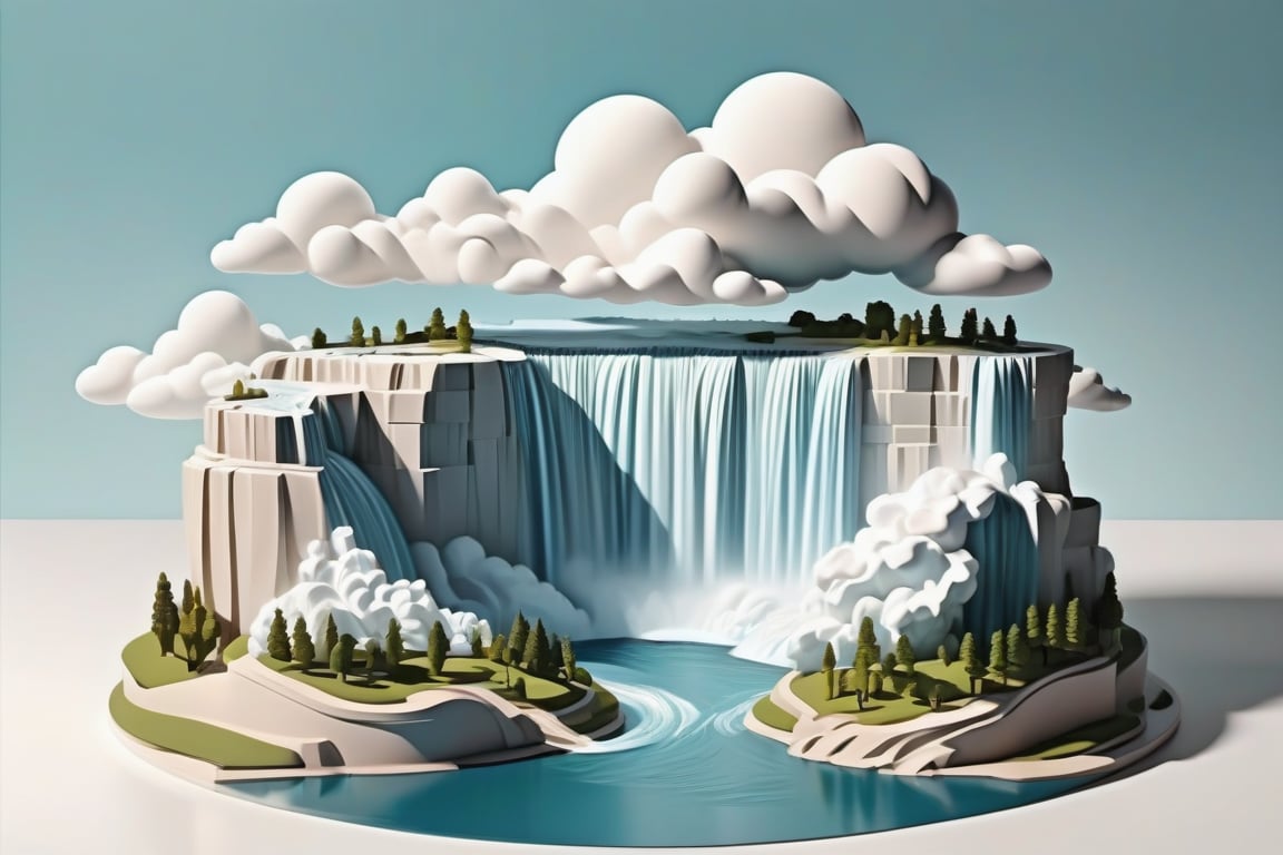 Cloud Diorama 04 | image created by July32 | Tensor.Art