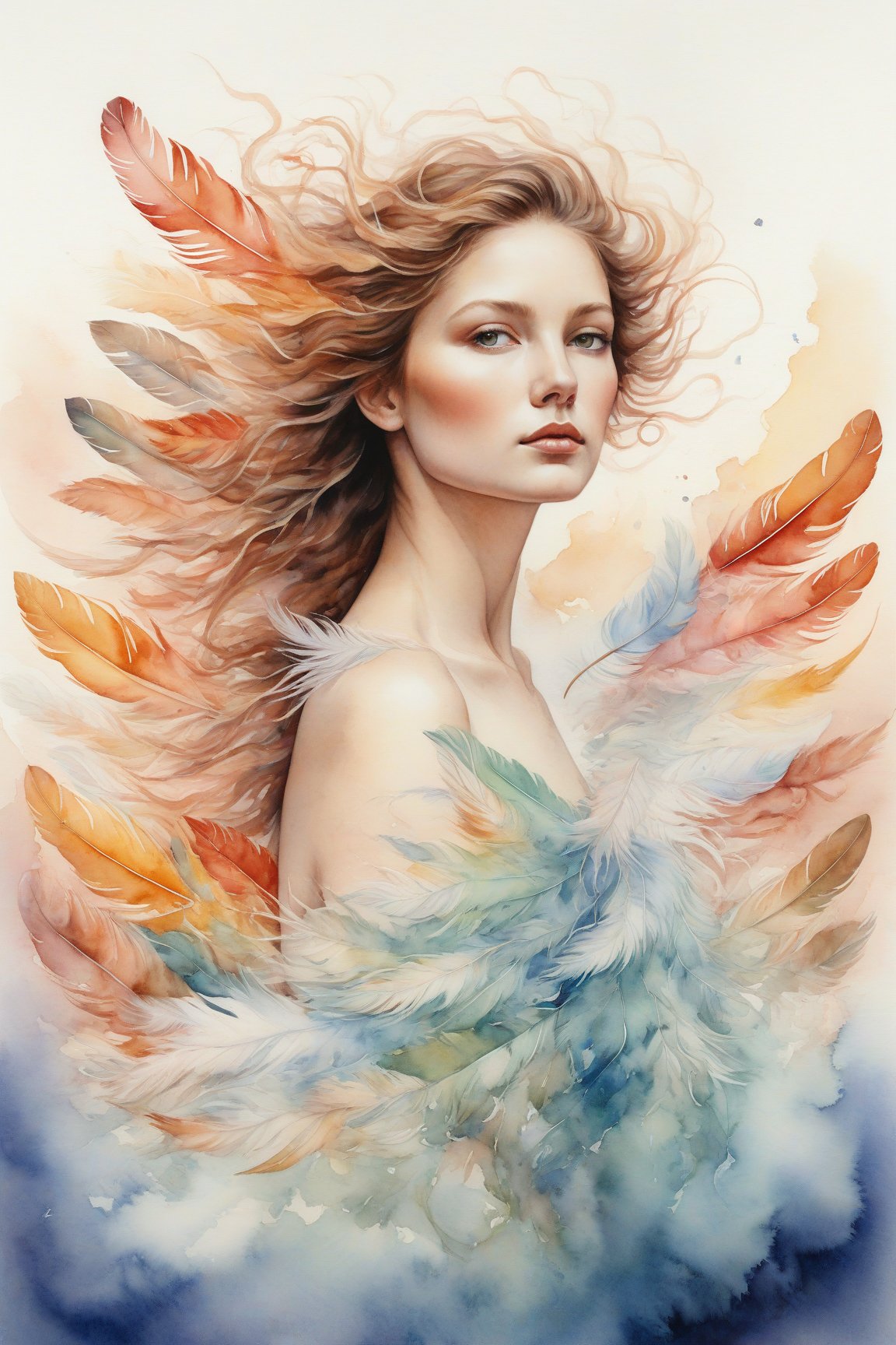 In this enchanting watercolor | image created by SLG_YT | Tensor.Art