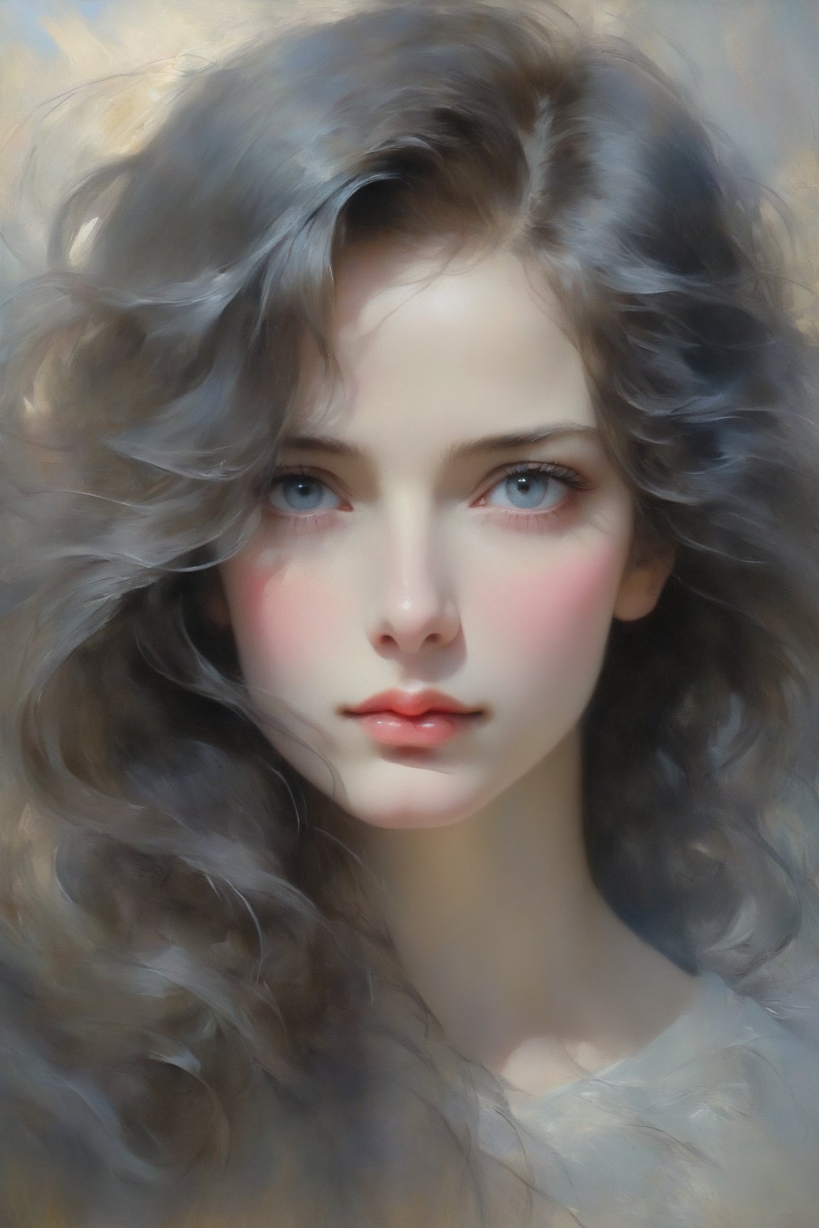 In this exquisite modern portr | image created by SLG_YT | Tensor.Art